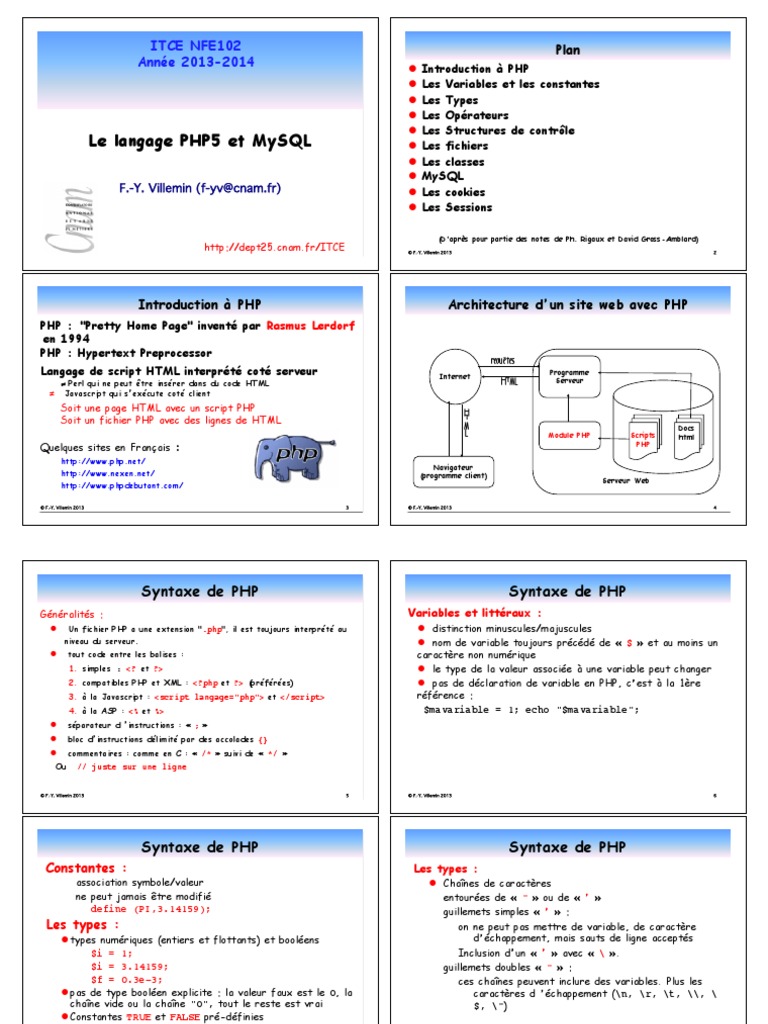 PHP Mysql 13 | PDF | Classe (informatique) | PHP