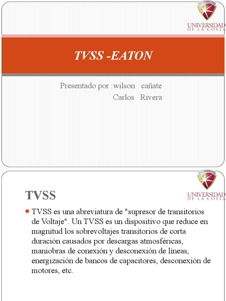 Tvss Eaton | PDF | Diodo | Ingenieria Eléctrica