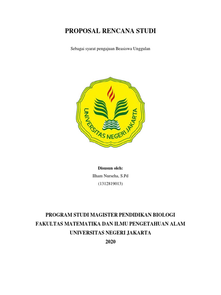 Proposal Rencana Studi | PDF | Sains & Matematika
