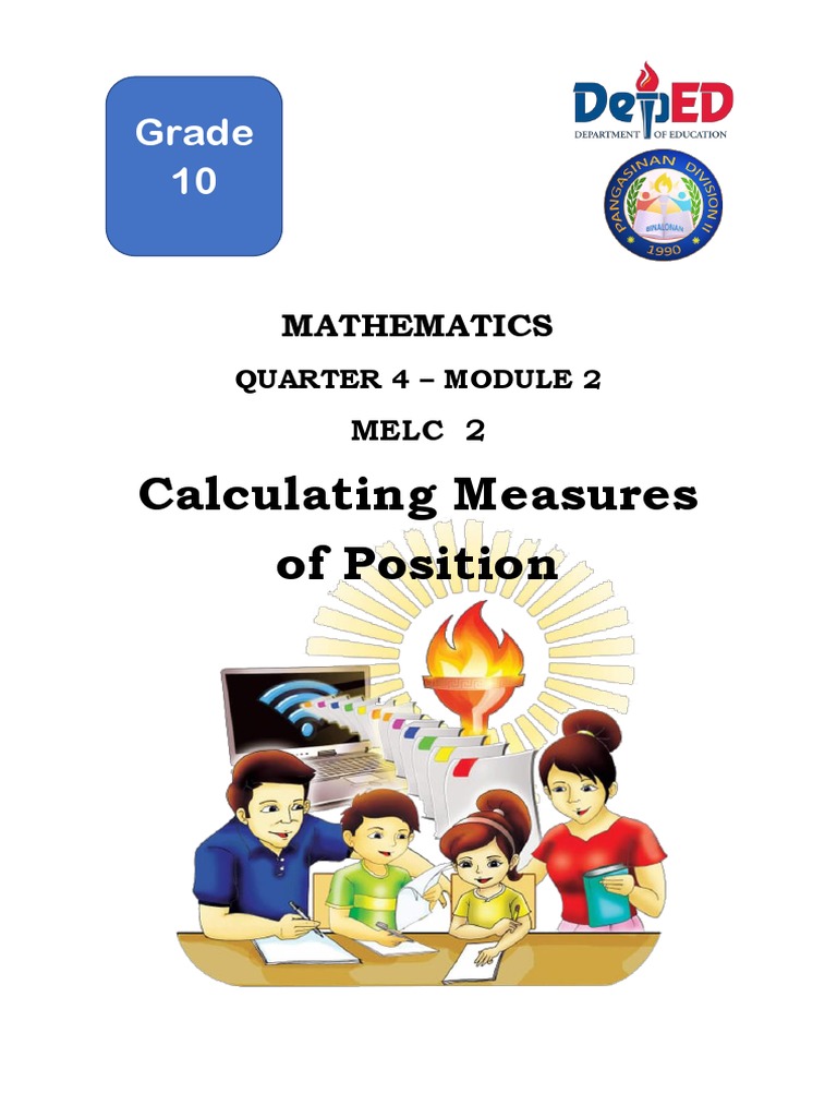 Calculating Measures of Position: Grade 10 | PDF | Quartile | Percentile