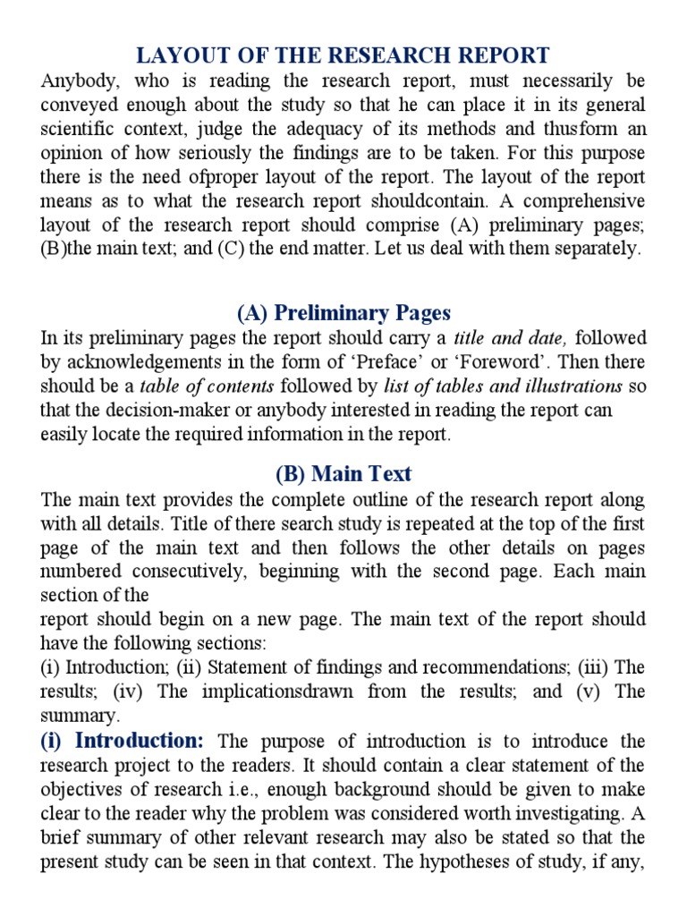 Research Report Layout Guide | PDF | Cognition | Science