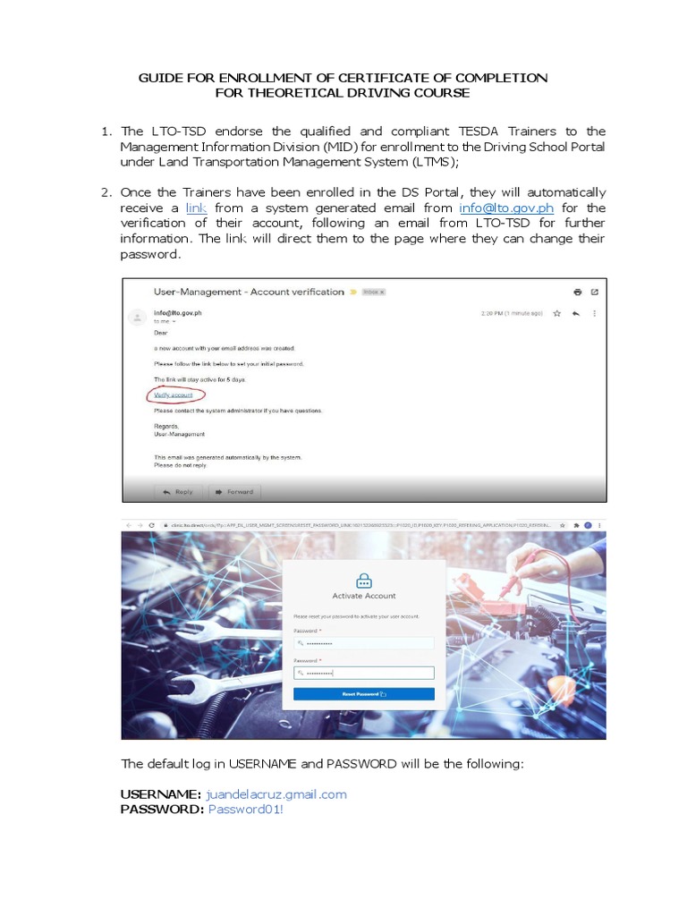 TDC Certificate Completion Enrollment Guide | PDF | Password | Software