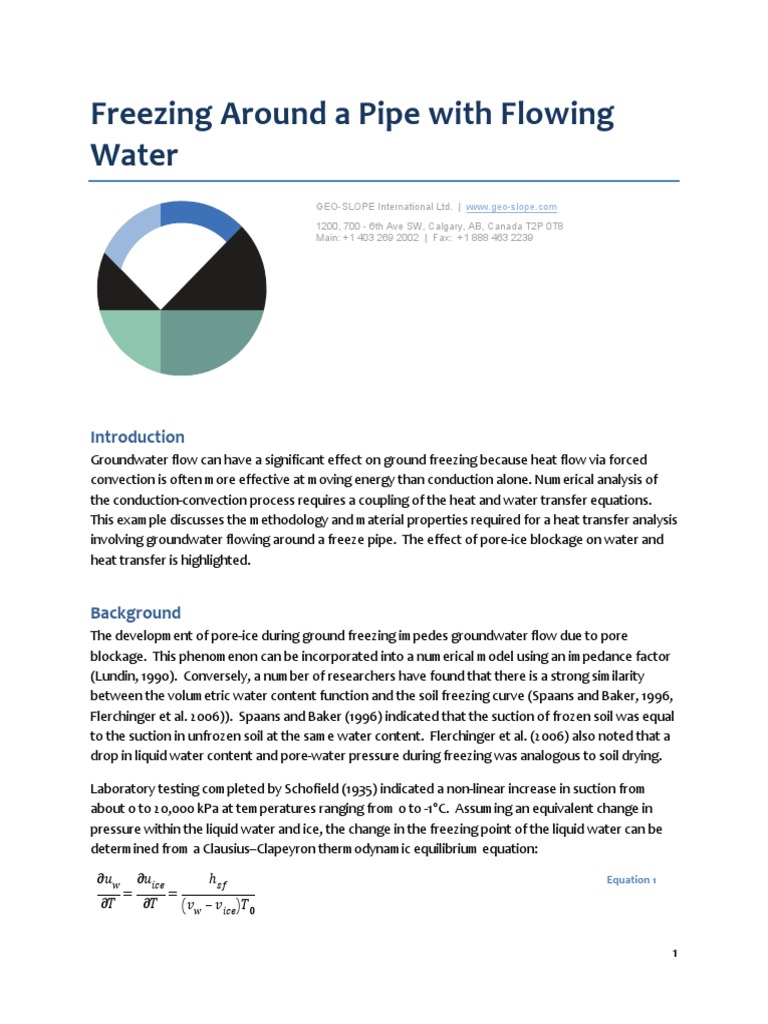 Effect of Water Flow On Freezing Around A Pipe | PDF | Heat Transfer ...