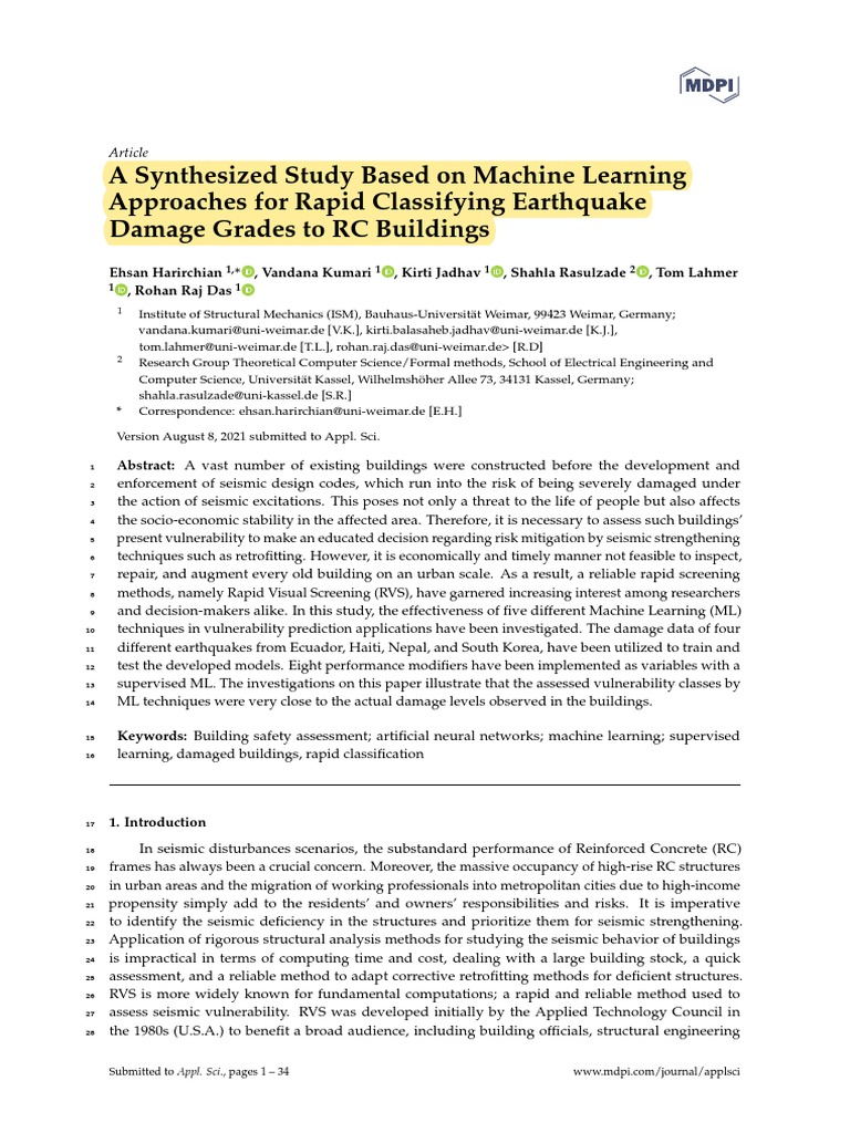 Applsci 1340792 Peer Review v2 | PDF | Receiver Operating Characteristic | Statistical ...