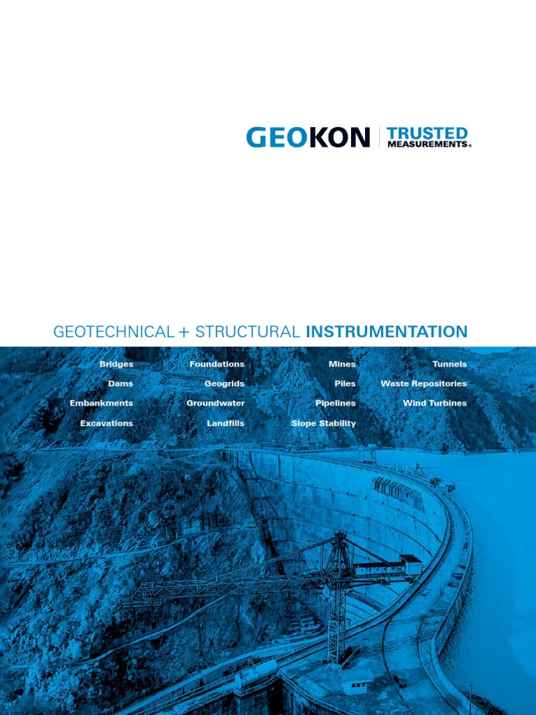 Geokon Brochure | PDF | Geotechnical Engineering | Calibration