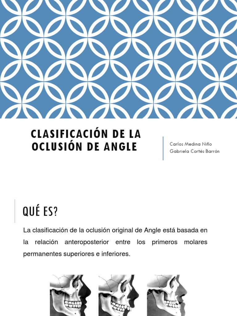 Clasificación de Angle-Oclusion | PDF | Boca | Ramas de Odontología