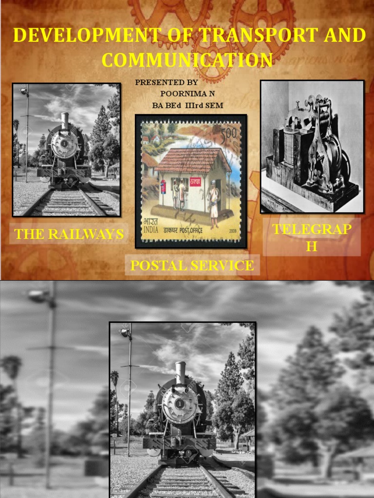 Development of Transport and Communication | PDF | Mail | Rail Transport