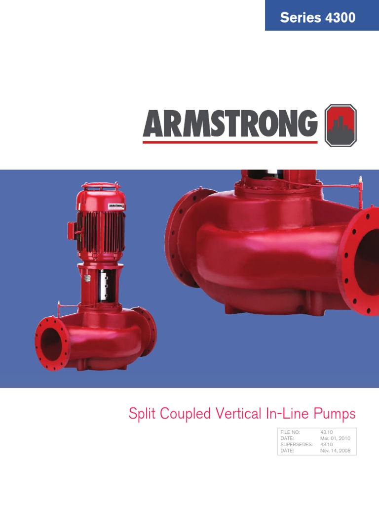 Armstrong Vertical In-Line Pumps | PDF | Pump | Pipe (Fluid Conveyance)