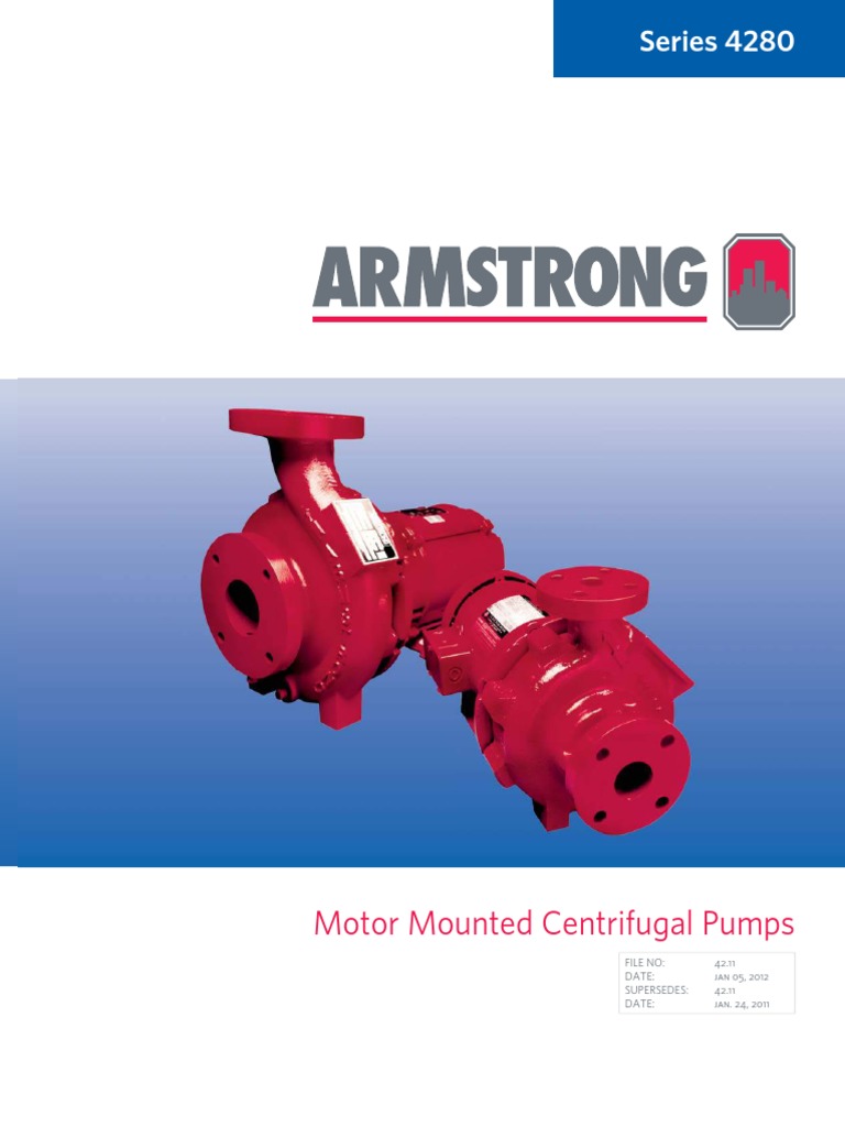 Armstrong Close Coupled Pump Monobloc Pdf Pump Applied And