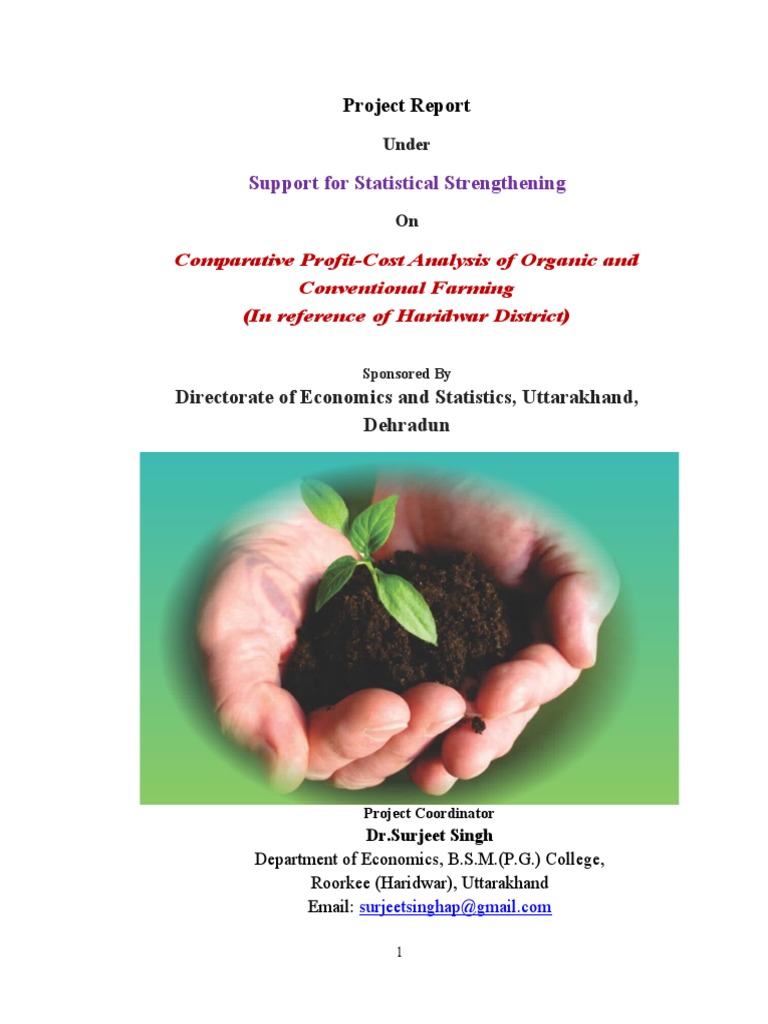 Comparative Profit-Cost Analysis of Organic and Conventional Farming ...