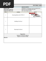 02-JSA For Excavation | PDF | Personal Protective Equipment | Safety