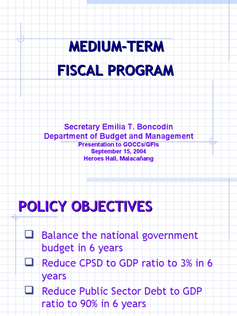 Medium-Term Fiscal Program | PDF | Government Budget Balance | Taxes