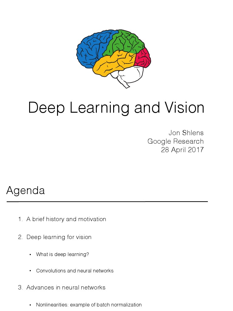 Cern Deep Learning And Vision Pdf Artificial Neural Network Deep