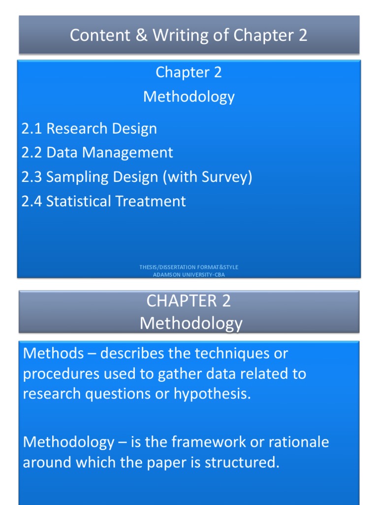 Content & Writing of Chapter 2 | PDF | Statistics | Sampling (Statistics)