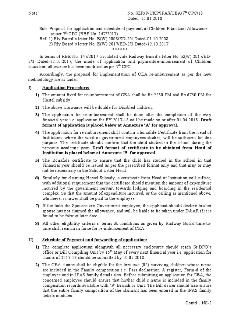 Cea Claim Form CG Employees | PDF