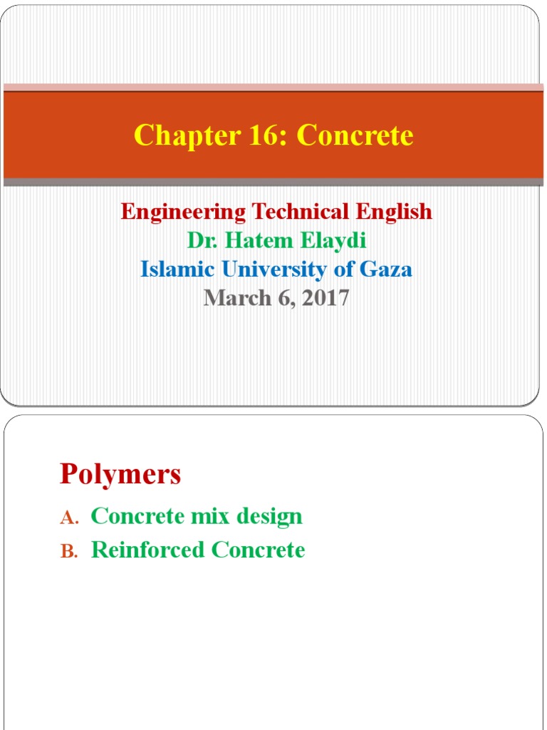 Concrete Engineering Basics | PDF | Concrete | Prestressed Concrete
