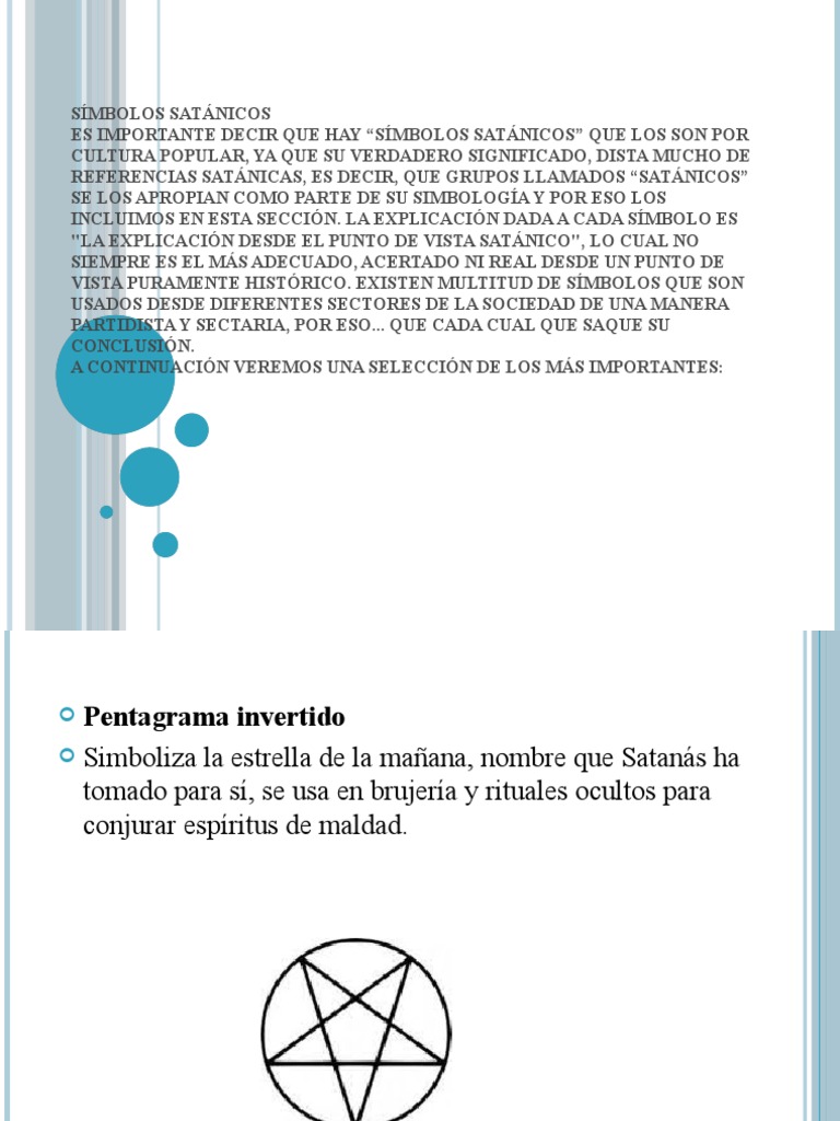 Símbolos Satánicos | PDF | Satán | satanismo
