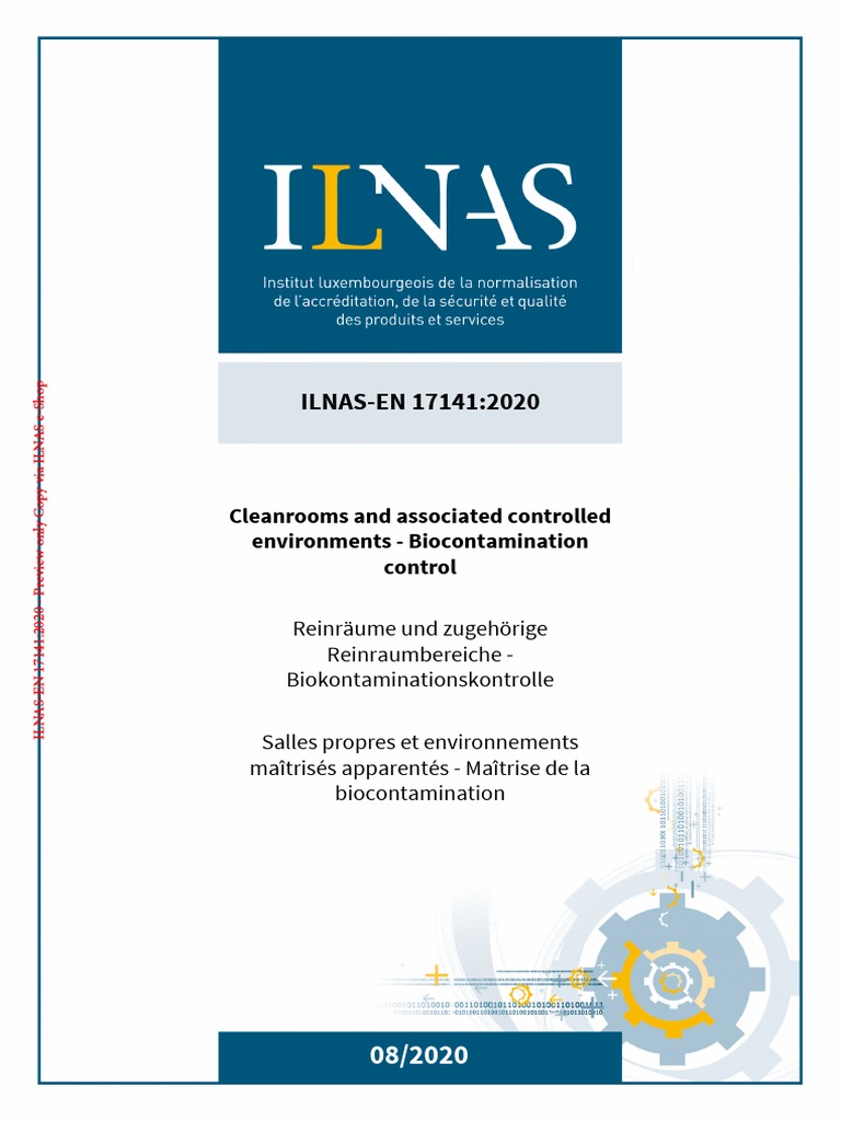 ILNAS-EN 17141:2020: Cleanrooms and Associated Controlled Environments ...