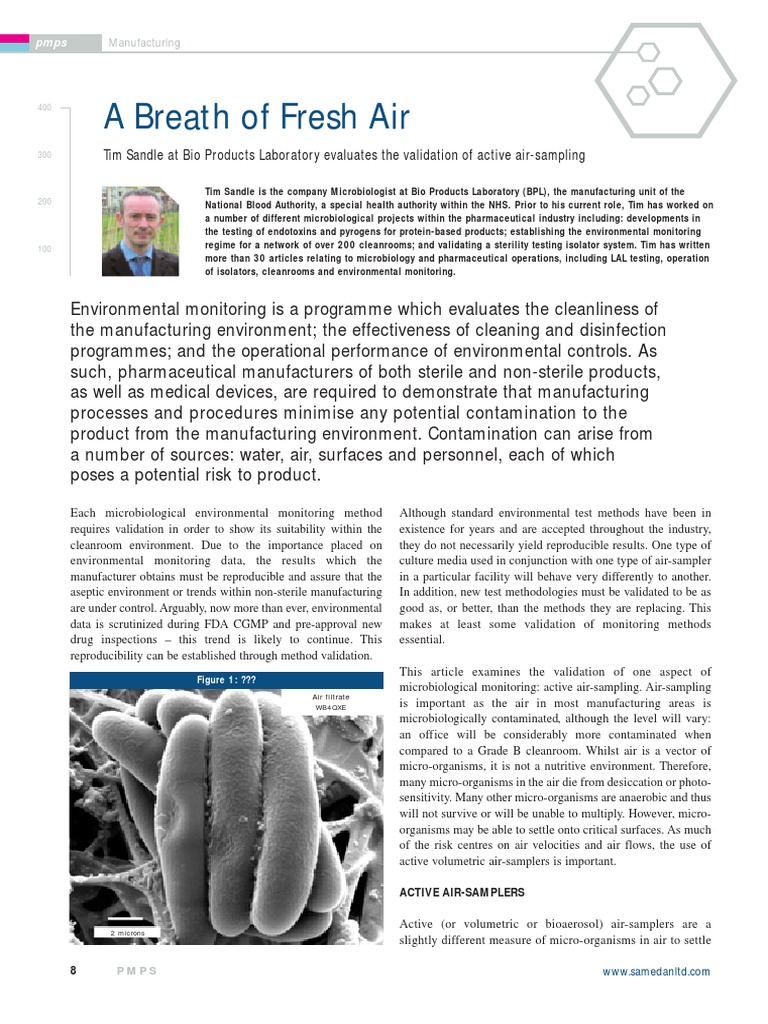 Validating Active Air-Sampling Methods | PDF | Environmental Monitoring ...