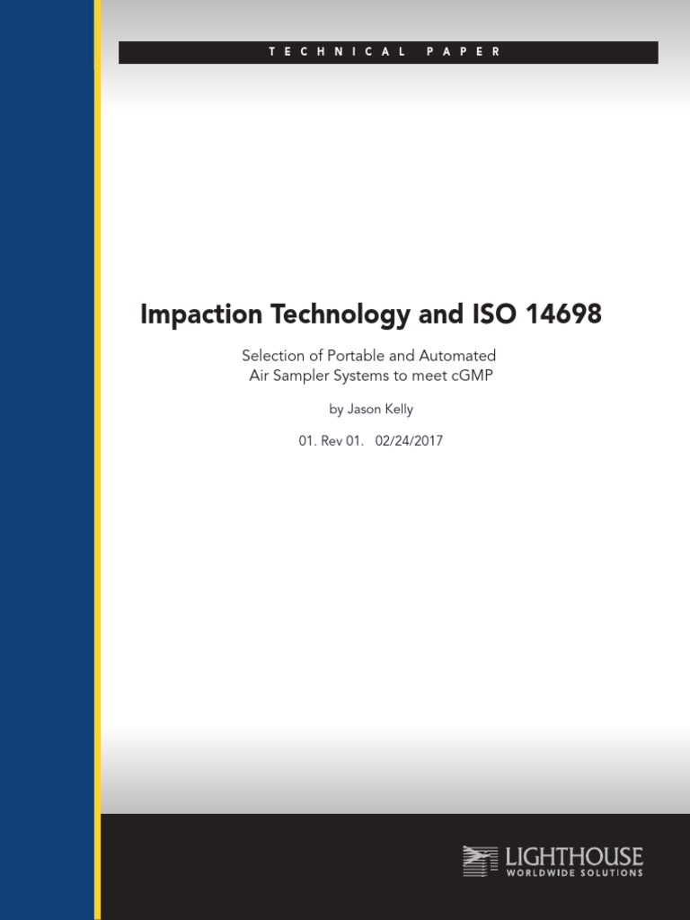 LWS Technical Paper - Impaction Technology and ISO 14698 | PDF | Reynolds Number | Fluid Dynamics