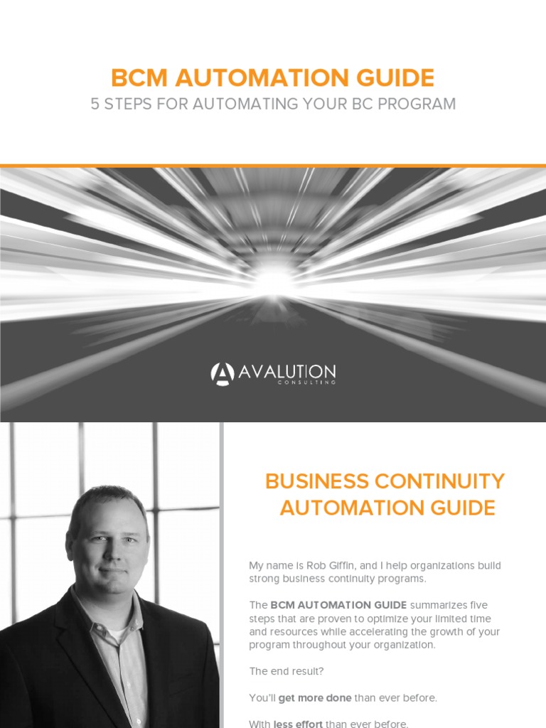 BCM Automation Guide: 5 Steps For Automating Your BC Program | Download ...