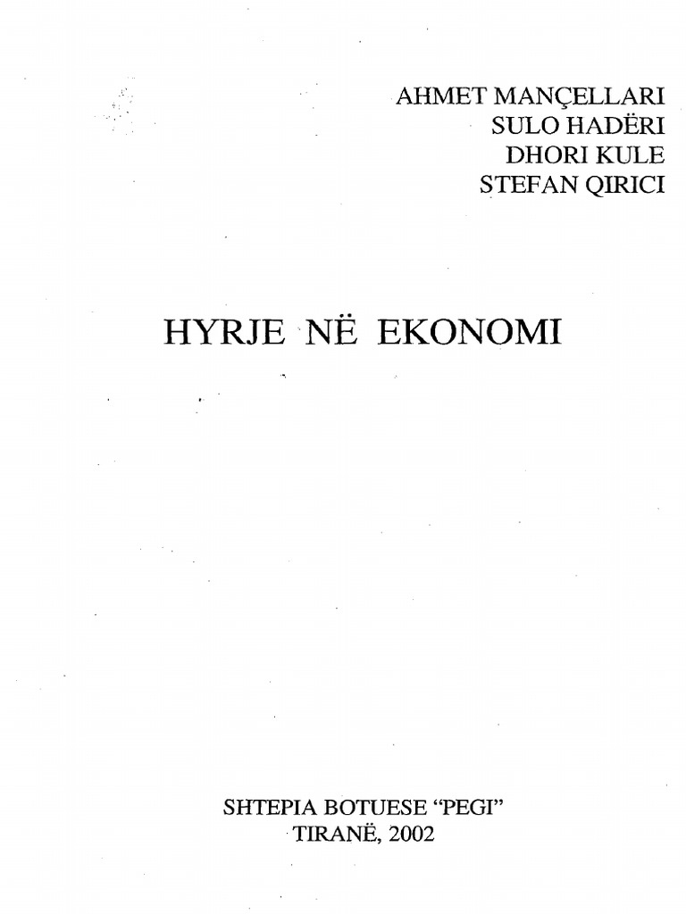 Hyrje Ne Ekonomi - Libri | PDF