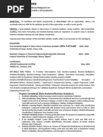 Olatunbosun Bunmi Dorcas: Career Objective | PDF | Nigeria | Cognition