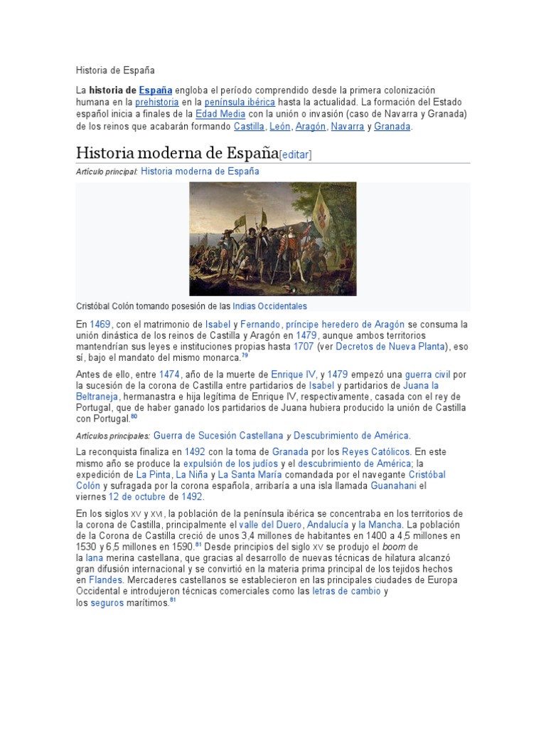 Historia de España | PDF | España | Imperio español