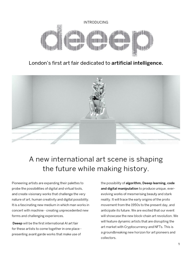 Ai Art Fair Presentation | PDF | Artificial Intelligence | Intelligence ...