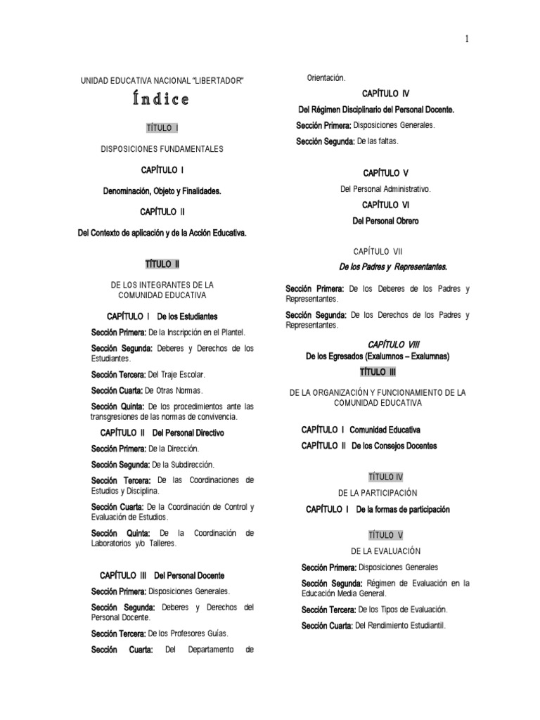 Normas de Conv. Libertador | PDF | Salón de clases | Unión Europea