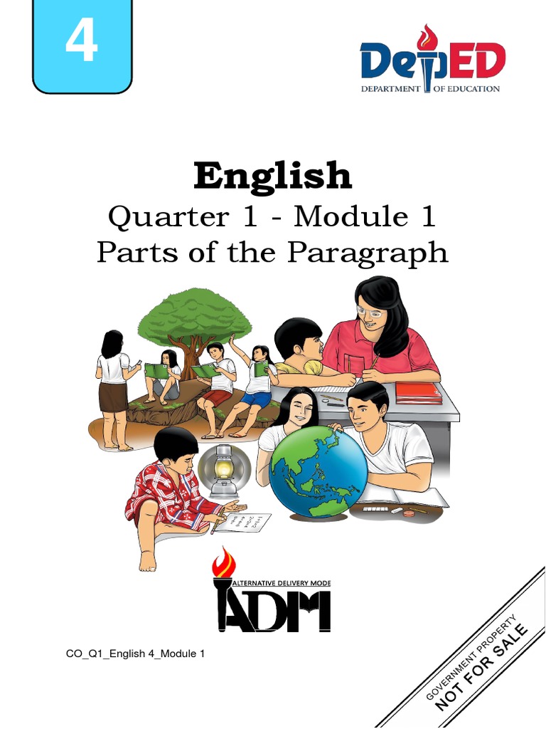 Quarter 1 - Module 1 Parts of The Paragraph: English | PDF | Books | Codex