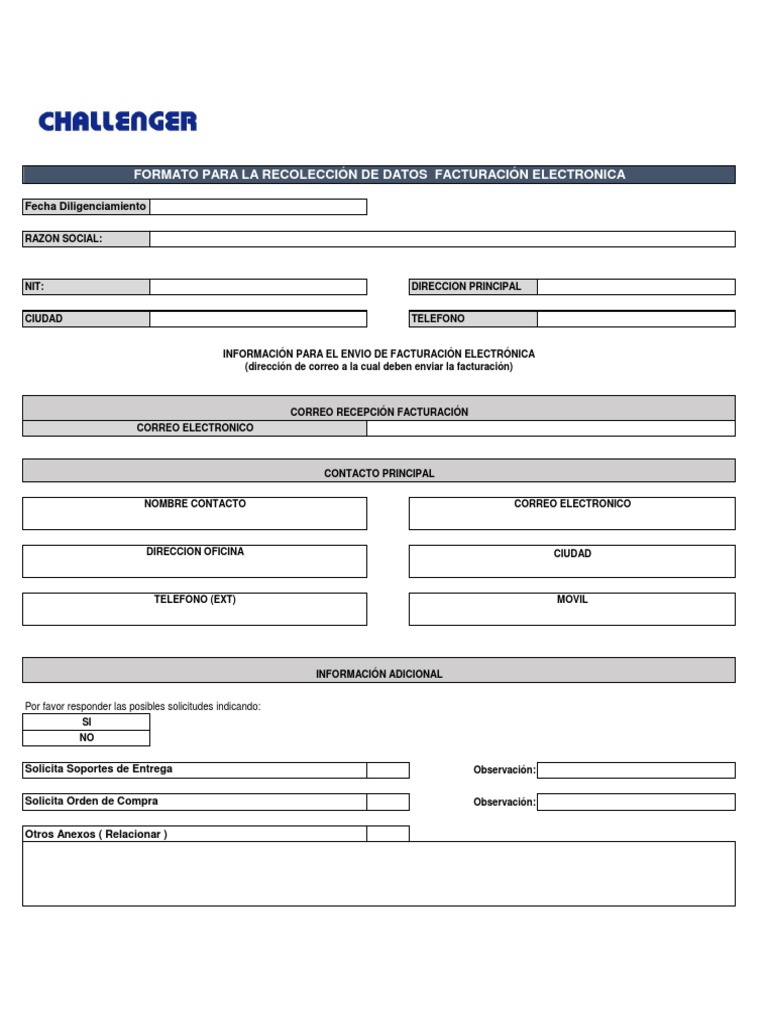 Formato Facturación Electrónica | PDF