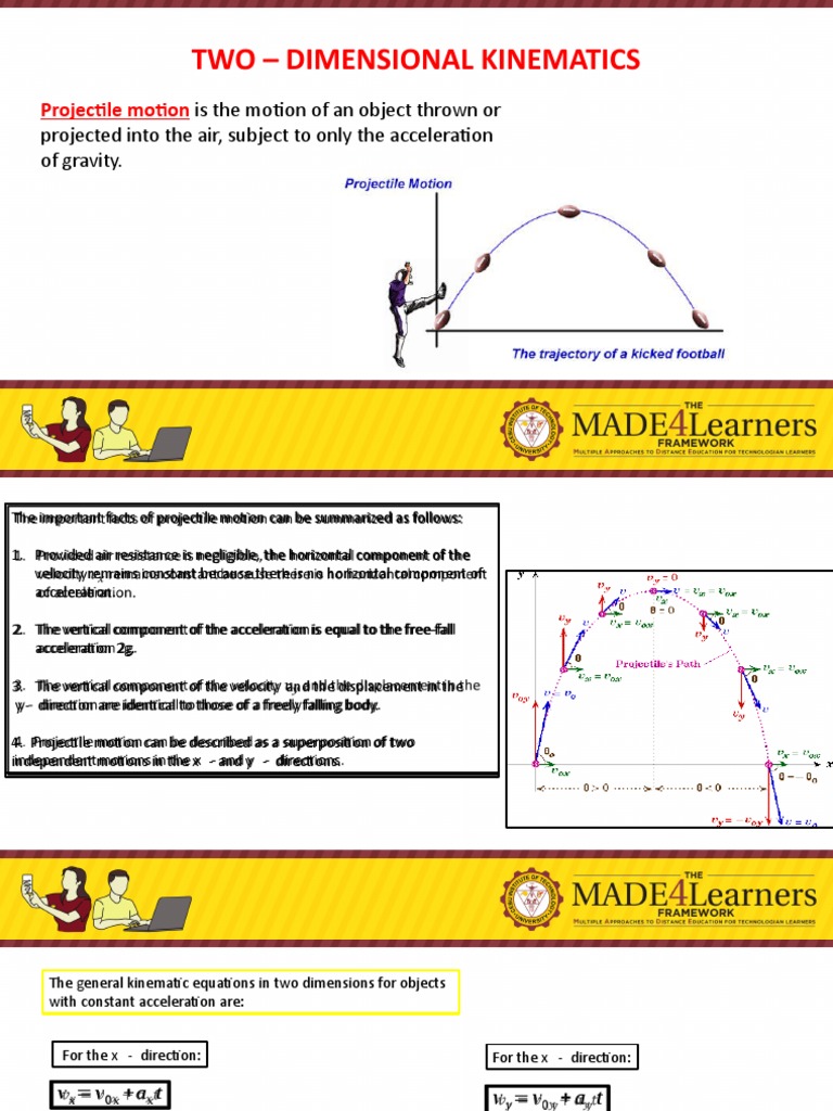 Two Dimensional Kinematics | PDF | Acceleration | Kinematics