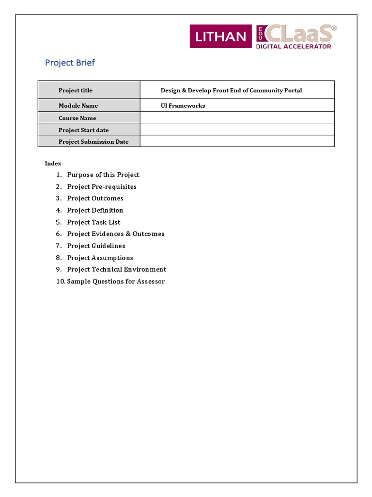 Designing a User-Centric Community Portal: A Front-End Development Project Using Angular | PDF ...