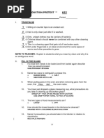A Guide To Food Hygiene Quiz Answer Sheet | PDF | Hygiene | Foods