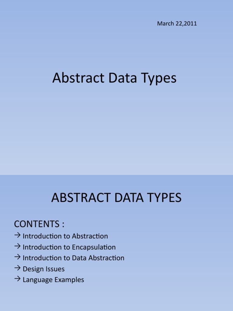 Abstract Data Types | PDF | Computer Data | C++