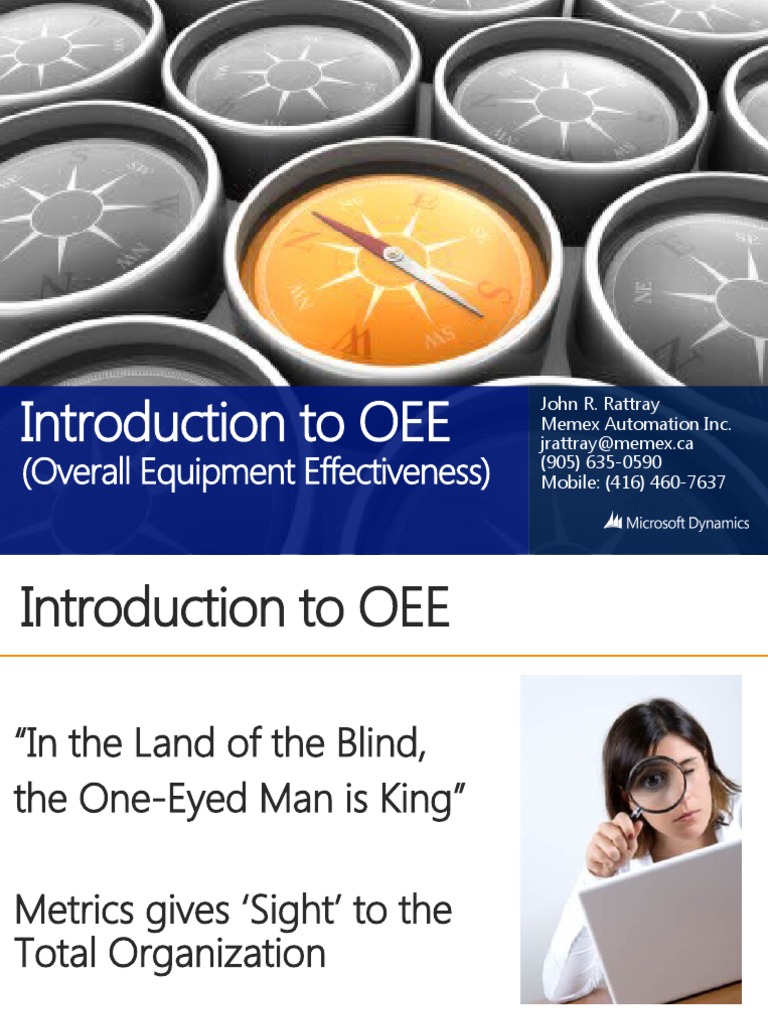 Introduction To OEE: (Overall Equipment Effectiveness) | PDF ...