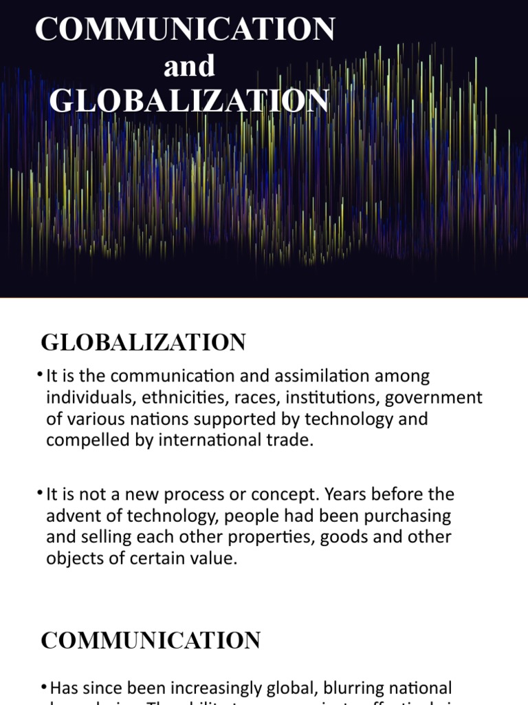 Communication Globalization | PDF | Cross Cultural Communication ...