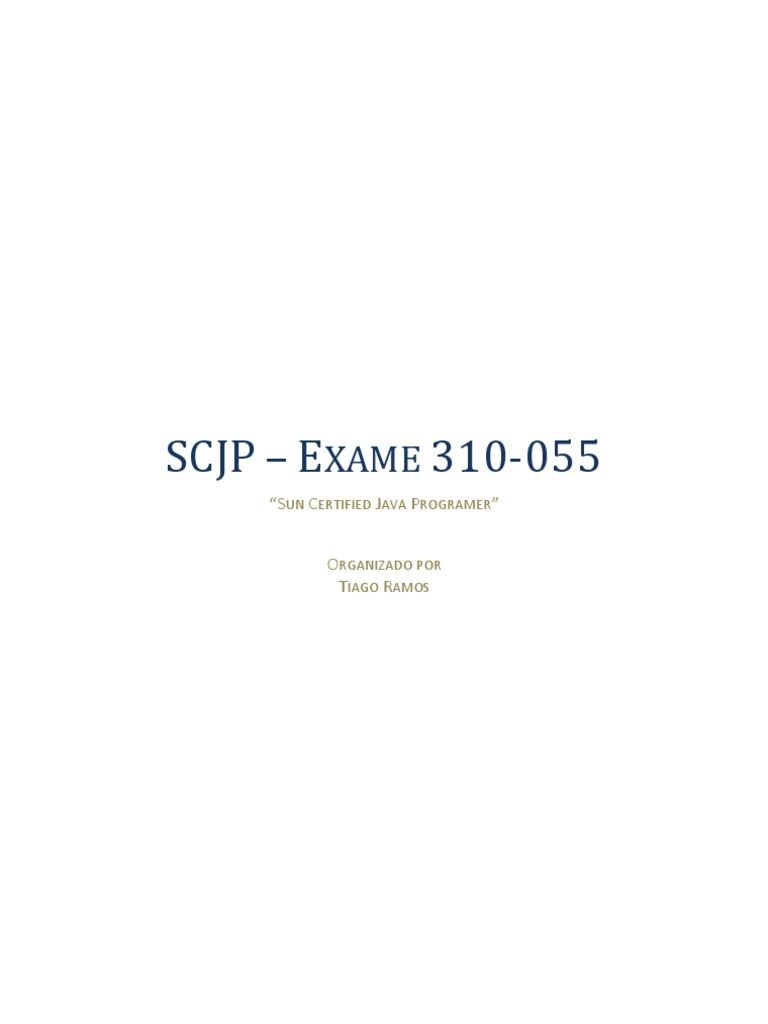 SCJP Exam | PDF | Tipo de dado booleano | Java (linguagem de programação)