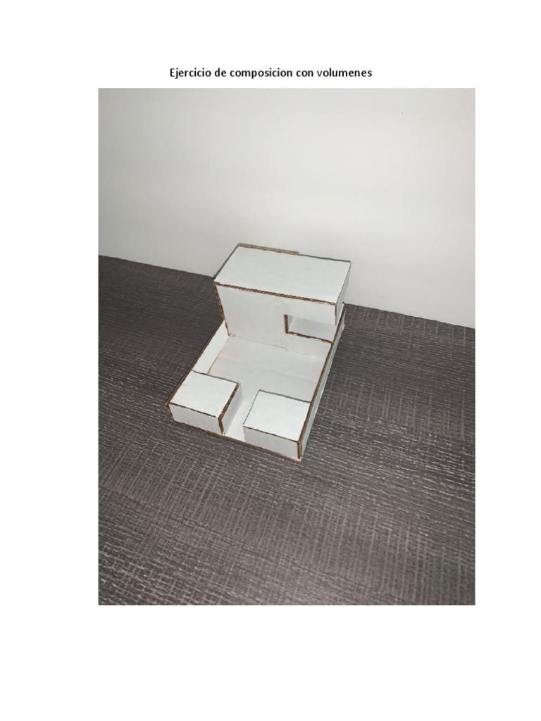 Ejercicio de Composicion Con Volumenes | PDF