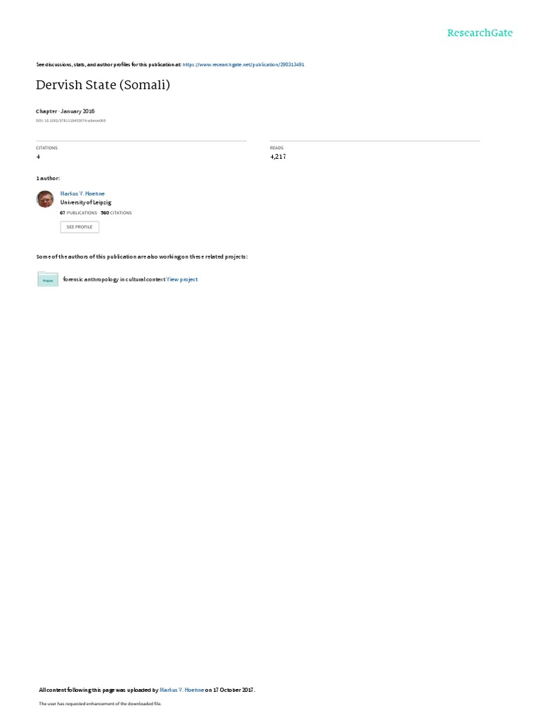 Dervish State Somali | PDF | Somalia | Horn Of Africa