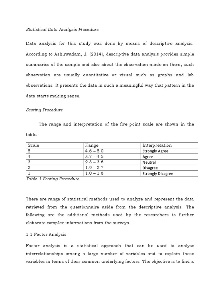 A Comprehensive Analysis of Statistical Methods for Exploring Survey ...