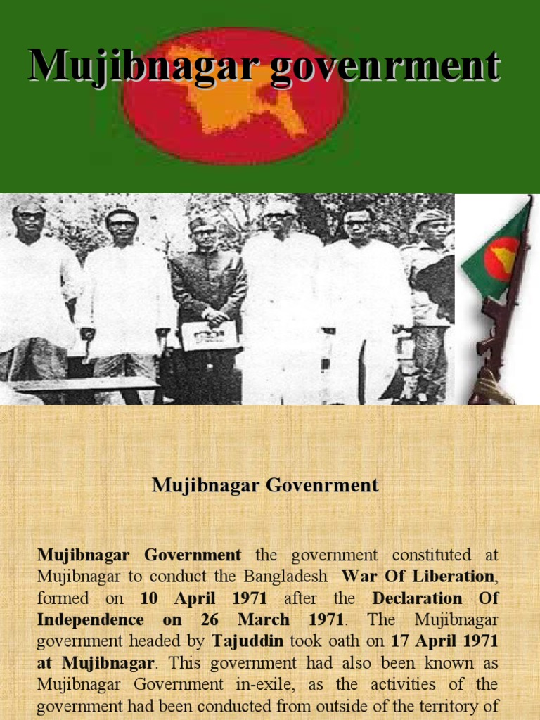 MujibNagar Government | PDF | South Asia | Bangladesh