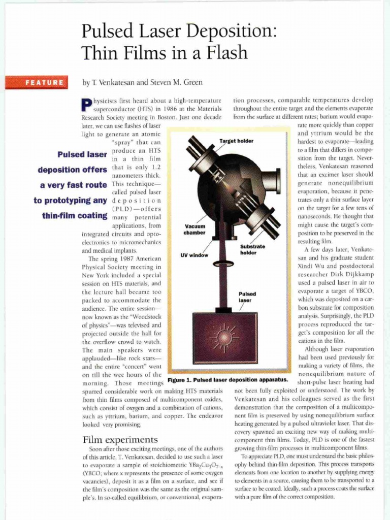 PLD Thin Film in A Flash | PDF