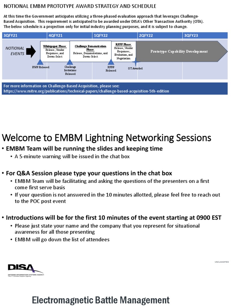 Electromagnetic Battle Management (EMBM) Program Overview | PDF ...