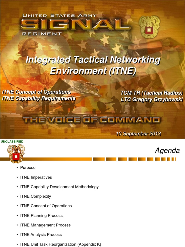 Integrated Tactical Networking Environment (ITNE) | Download Free PDF | Osi Model | Information ...
