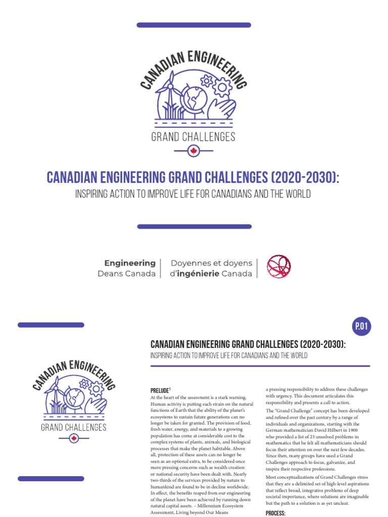 Canadian Engineering Grand Challenges (2020-2030) :: Inspiring Action ...