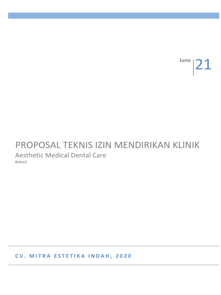 Proposal Klinik | PDF