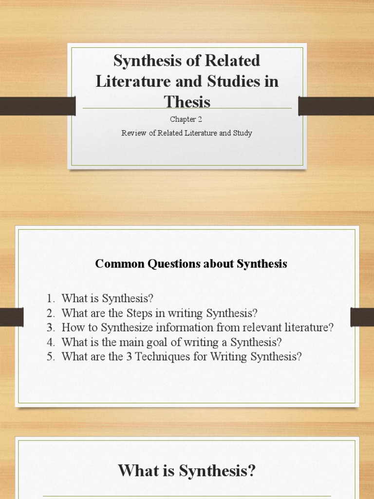 Synthesis of Related Literature and Studies in Thesis | PDF | Dialectic ...