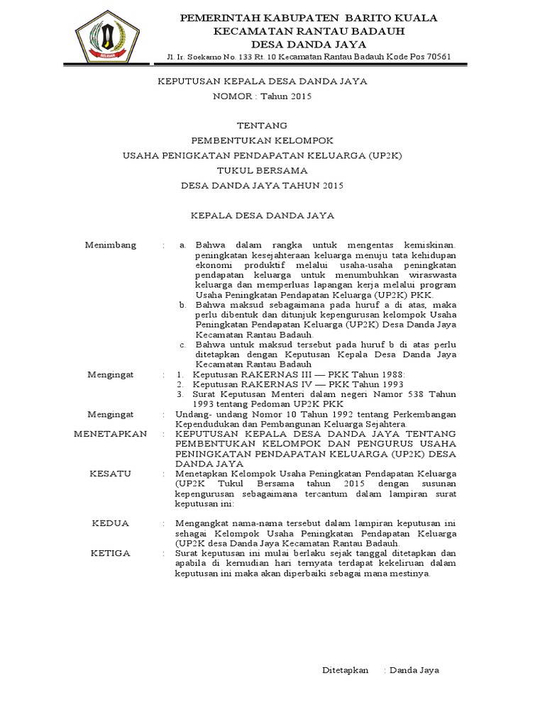 Profil Up2k | PDF | Bisnis | Ilmu Sosial